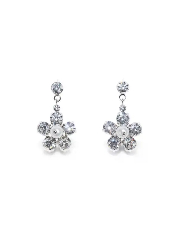 Simone Rocha Daisy-shaped Crystal-embellished Earrings