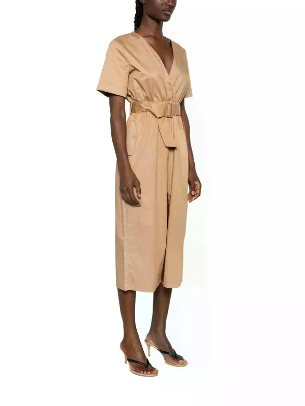 KAOS Belted V-neck Midi Dress