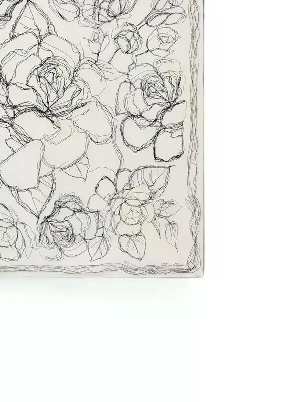 Fabiana Filippi Floral-print Scarf - White