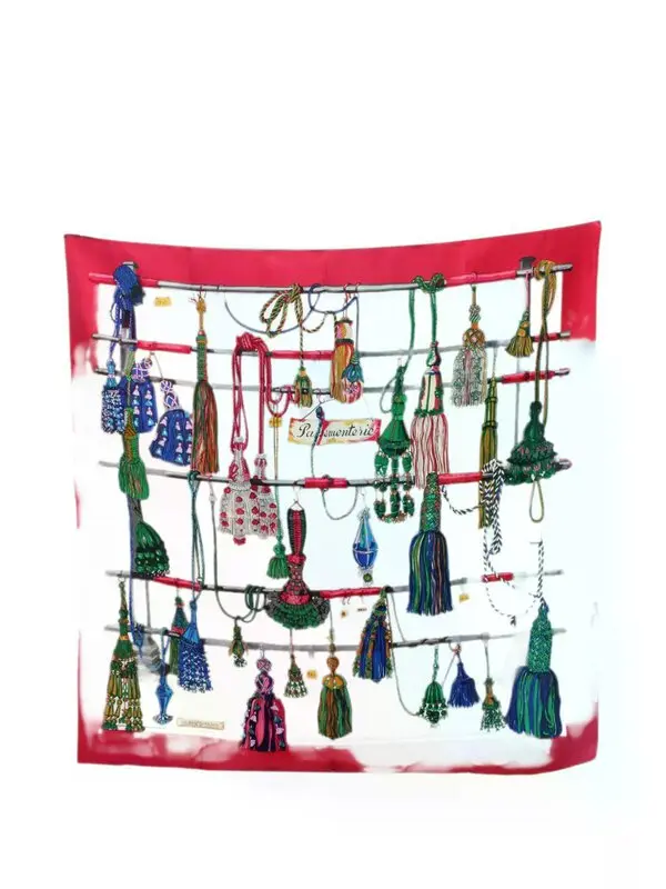 Hermès 90 Passementerie Scarf - Red