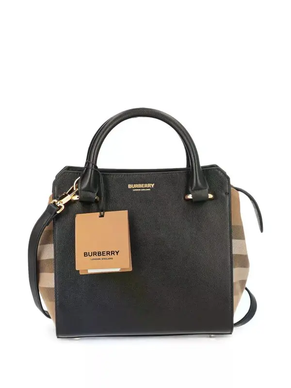 Burberry Mini Banwell Leather Tote Bag