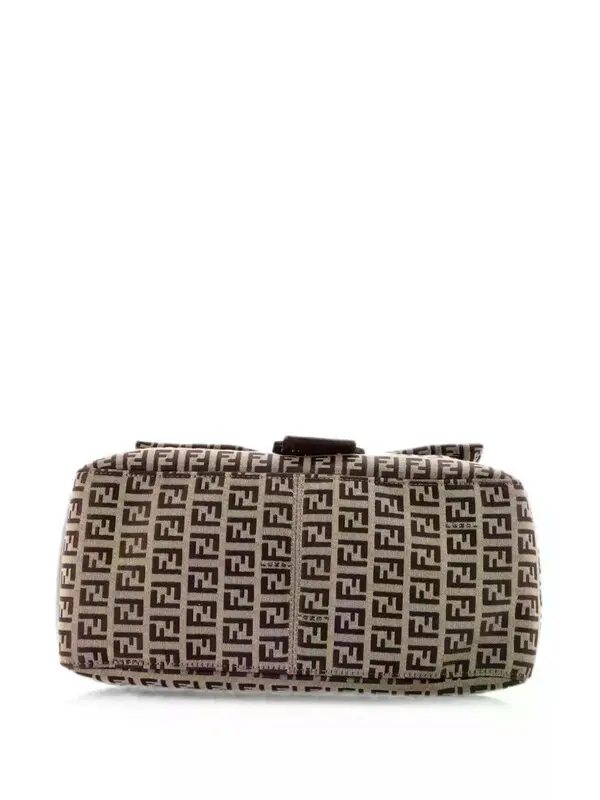 Fendi Mama Forever Bag Zucchino Canvas Shoulder Bag