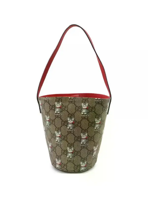 Gucci Gg Supreme Cat-print Tote Bag