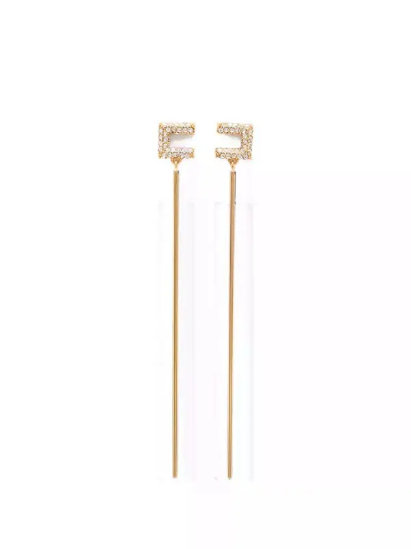 Elisabetta Franchi Crystal-embellished Drop Earrings