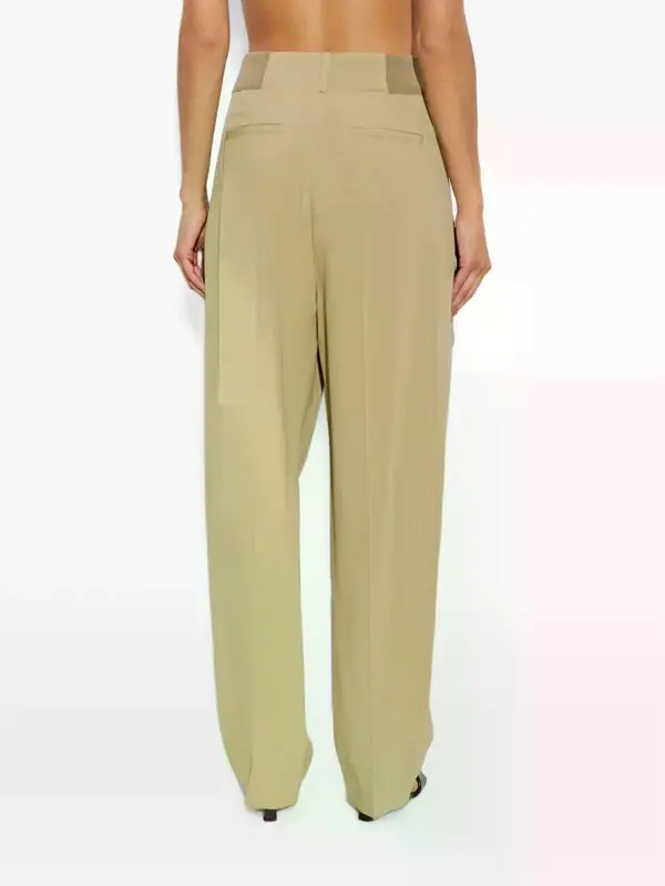 Victoria Beckham Pleated Straight-leg Trousers