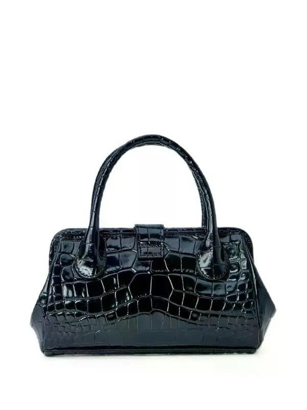 VIVIENNE WESTWOOD Crocodile-embossed Leather Tote Bag