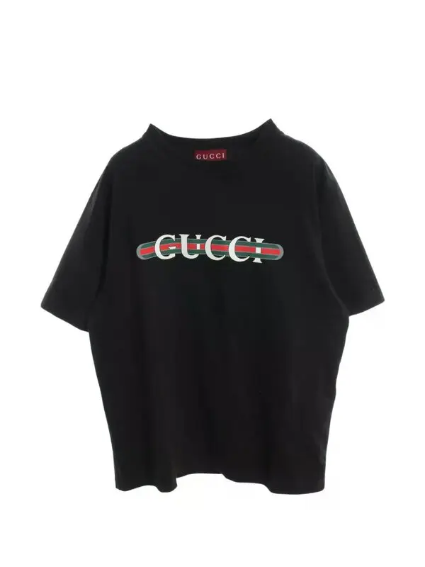 Gucci 2000s Logo-print T-shirt - Black