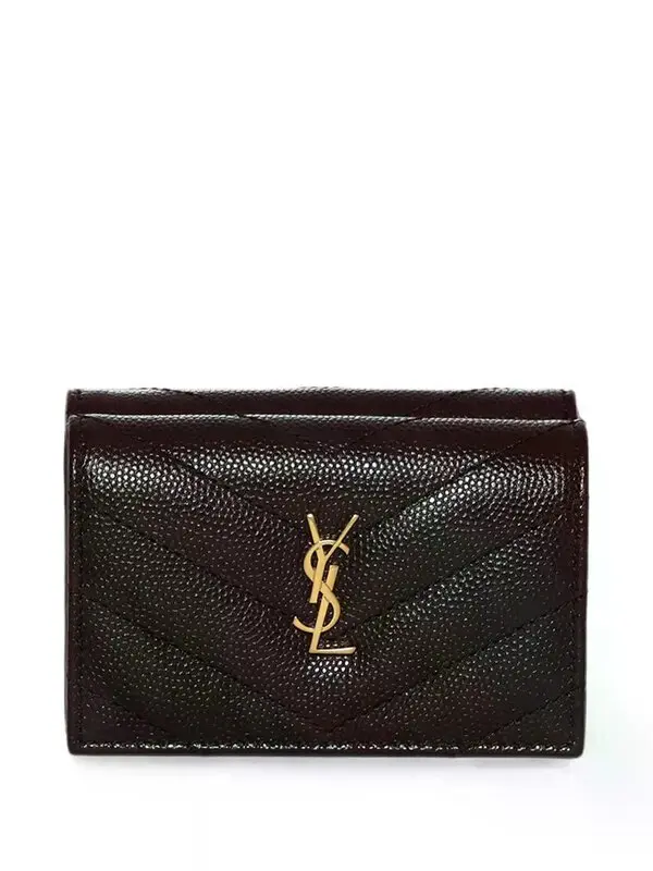 Saint Laurent Cassandre Chevron-quilted Wallet