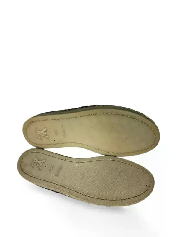 LOUIS VUITTON Late 2010s Front Pier Crystal-embellished Espadrilles