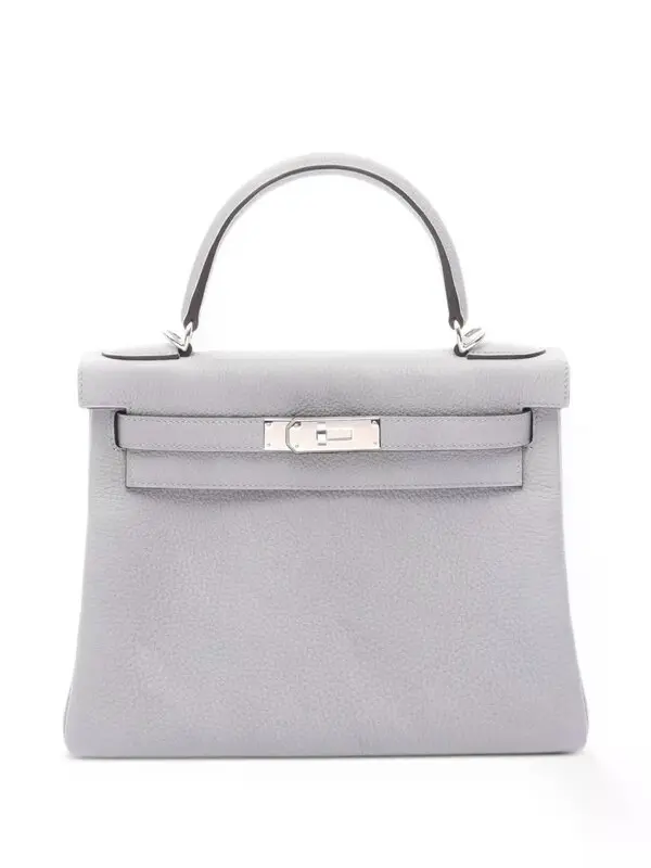 Hermès 2026 28 Kelly Tote Bag In Togo Leather - Grey