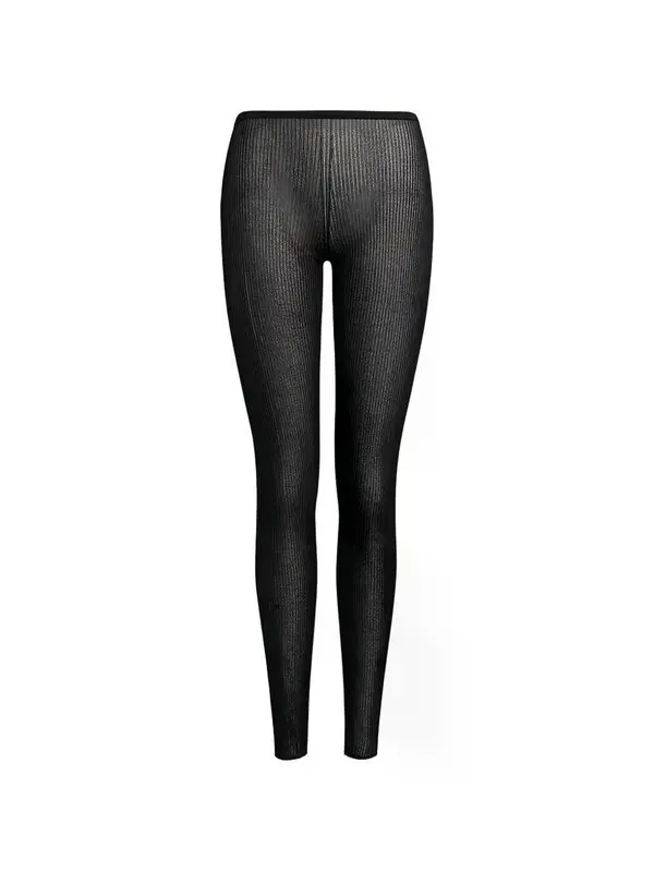 DONDUP Ribbed-knit Leggings - Black