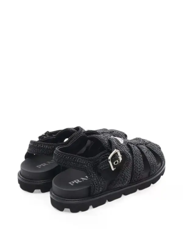 Prada Crochet Fisherman Sandals