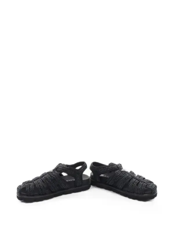 Prada Crochet Fisherman Sandals