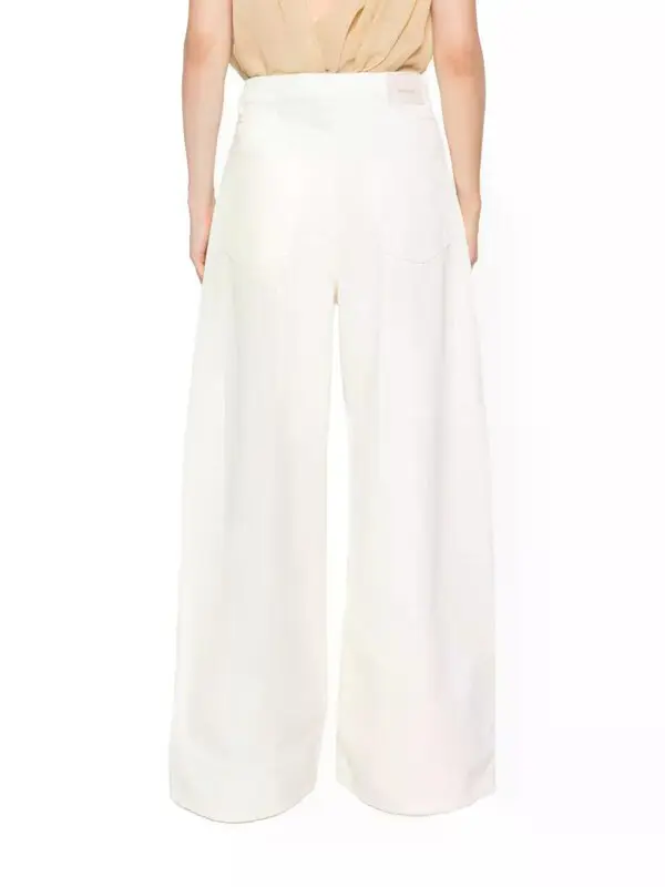 Sportmax Logo-patch Wide-leg Jeans