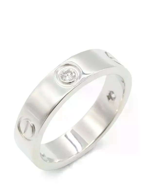 Cartier Love Diamond Ring - Silver