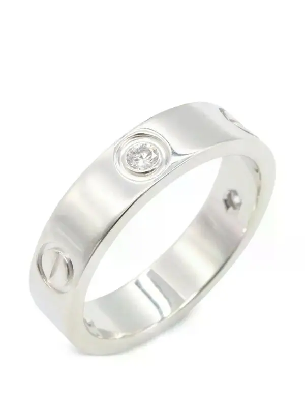 Cartier Love Diamond Ring - Silver