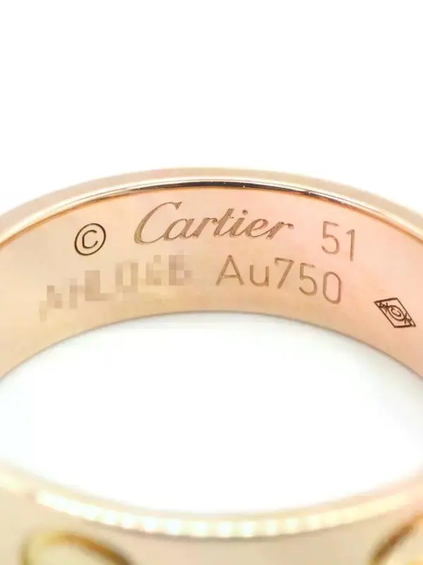 Cartier 18k Rose Gold Love Ring - Pink