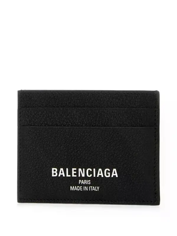 Balenciaga Logo-print Leather Card Holder