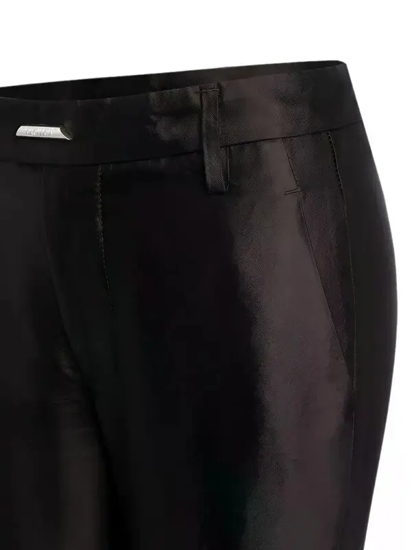 DONDUP Satin-finish Flared Trousers