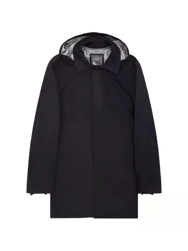 Herno Hooded Concealed-fastening Coat