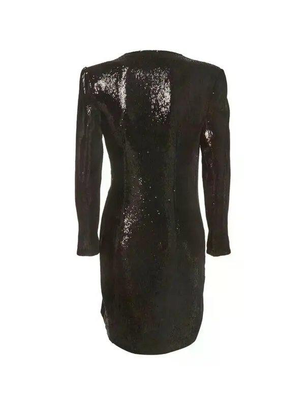 Maje Sequin Wrap Mini Dress