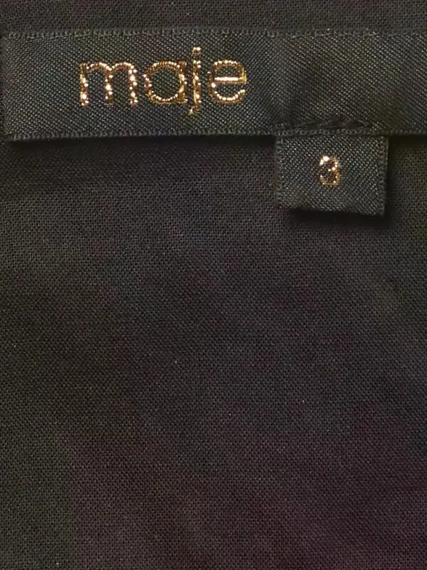 Maje Sequin Wrap Mini Dress
