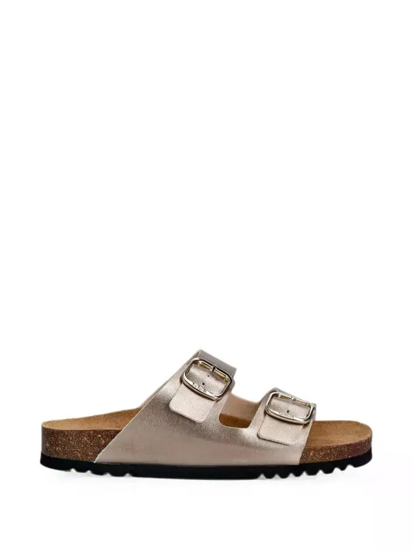 DR. SCHOLL'S SHOES Josephine Buckle-fastening Metallic Sandals - Neutrals