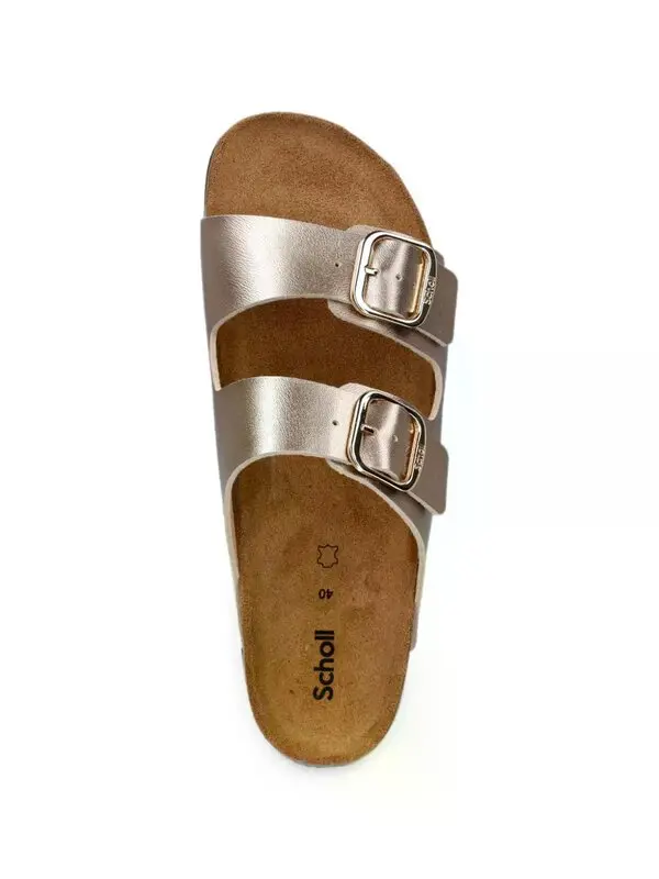 DR. SCHOLL'S SHOES Josephine Buckle-fastening Metallic Sandals