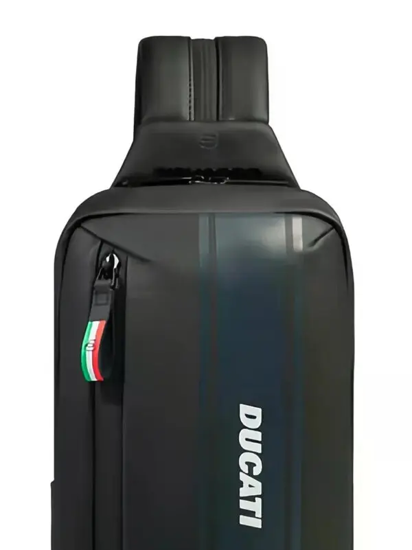 PIQUADRO X Ducati Logo-print Backpack - Black