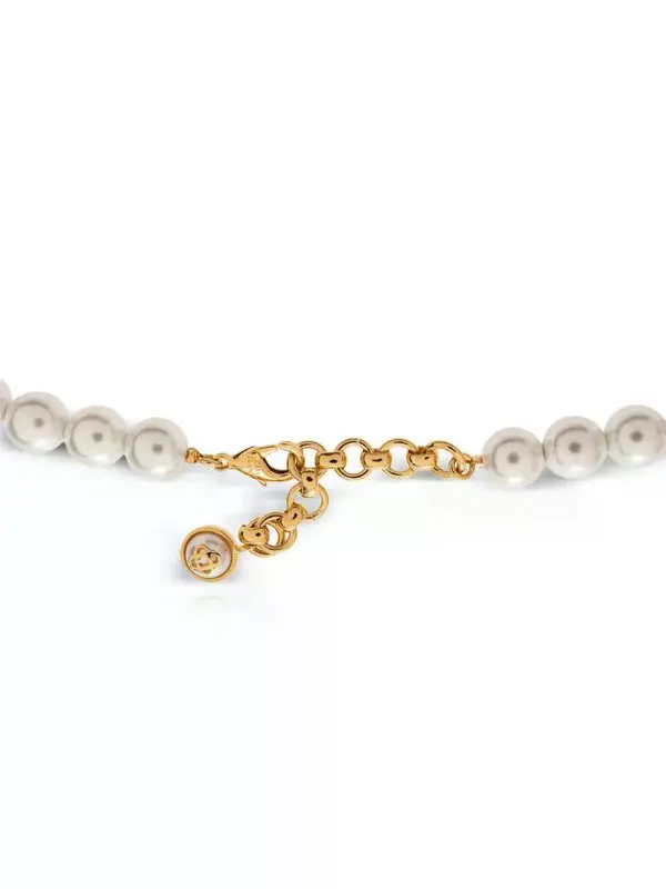 Casablanca Logo-pendant Pearl Necklace