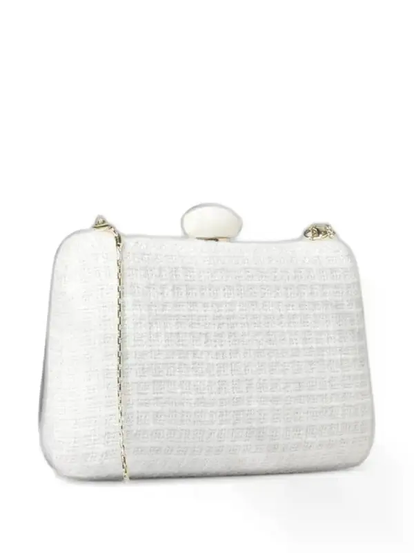 TWENTY FOURHAITCH Citara Tweed-effect Clutch Bag