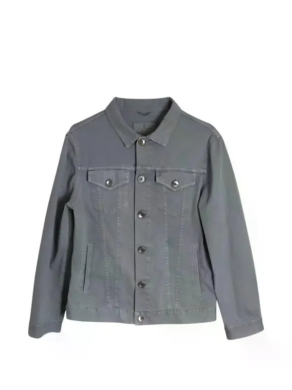 Brunello Cucinelli Washed Denim Jacket - Grey