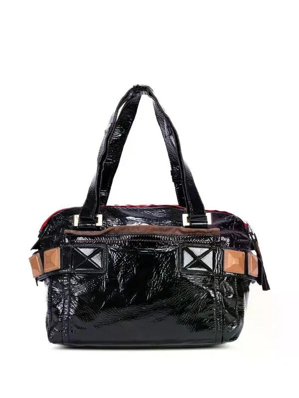 Chloé Stud-embellished Turn-lock Tote Bag - Black