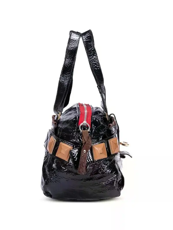 Chloé Stud-embellished Turn-lock Tote Bag - Black