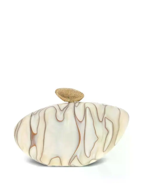 Benedetta Bruzziches Mini Armonia Clutch Bag - Neutrals