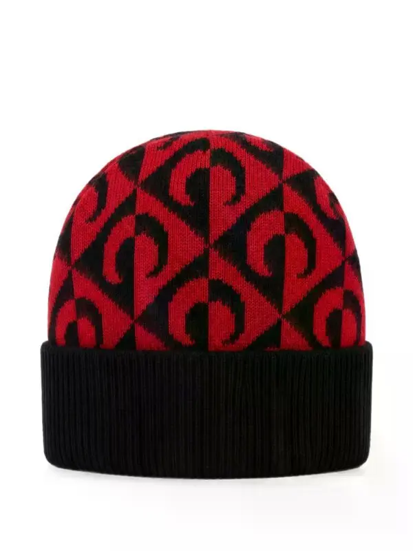 MARINE SERRE Moon Lozenge Beanie Hat