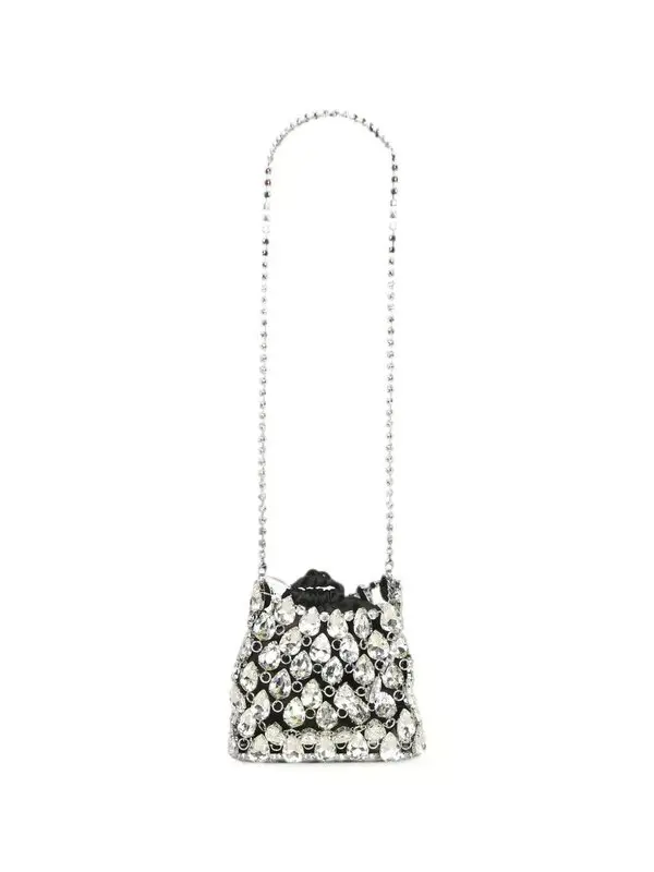 SELF-PORTRAIT Crystal-embellished Drawstring Backpack