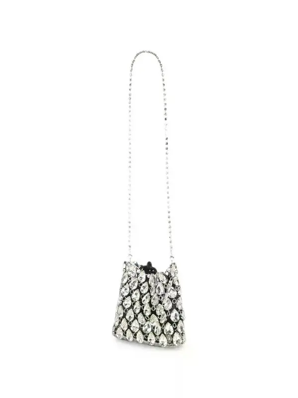 SELF-PORTRAIT Crystal-embellished Drawstring Backpack