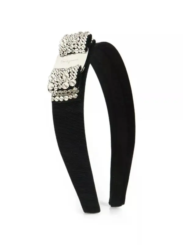 FERRAGAMO Vara Bow Crystal-embellished Headband