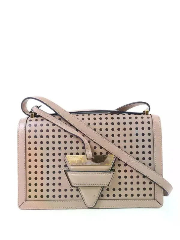 Loewe Barcelona Perforated Shoulder Bag