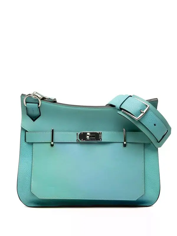 Hermès Clemence And Swift Jypsiere 31 Bag - Blue