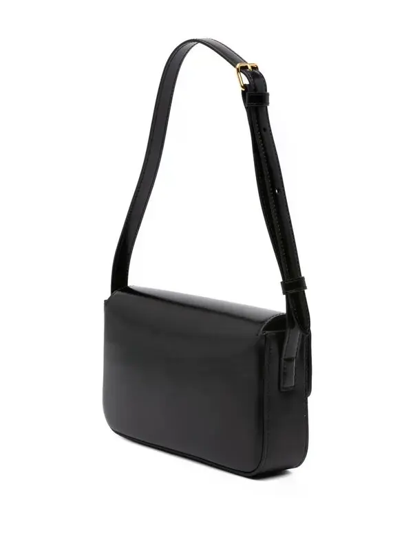 Celine 2025 Shiny Calfskin Triomphe Claude Shoulder Bag