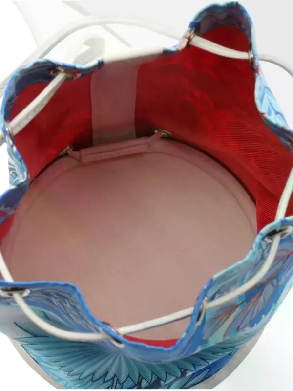 Hermès Silk Bucket Bag - Blue