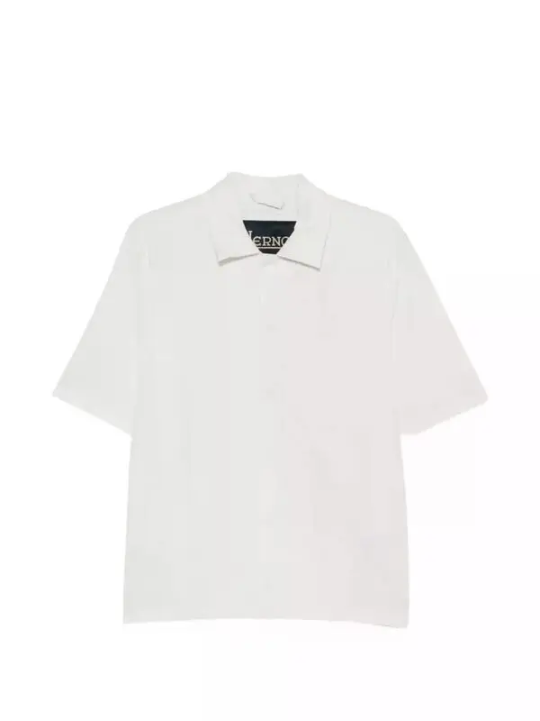 Herno Seersucker-texture Short-sleeve Shirt - White