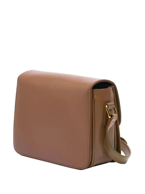 Celine Triomphe Crossbody Bag In Shiny Calfskin