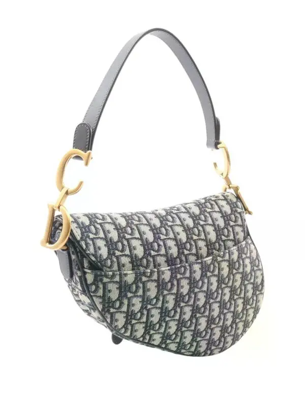 Dior 2000-2026 Oblique Canvas Saddle Bag Shoulder Bag