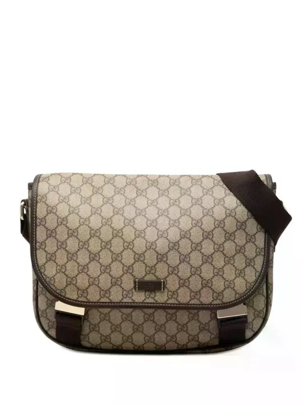 Gucci Gg Supreme Canvas Crossbody Bag - Neutrals