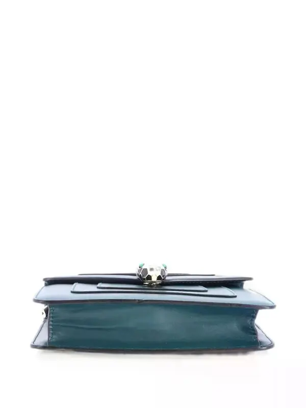 BVLGARI Serpenti Forever Square Shoulder Bag Leather Small Crossbody Bag