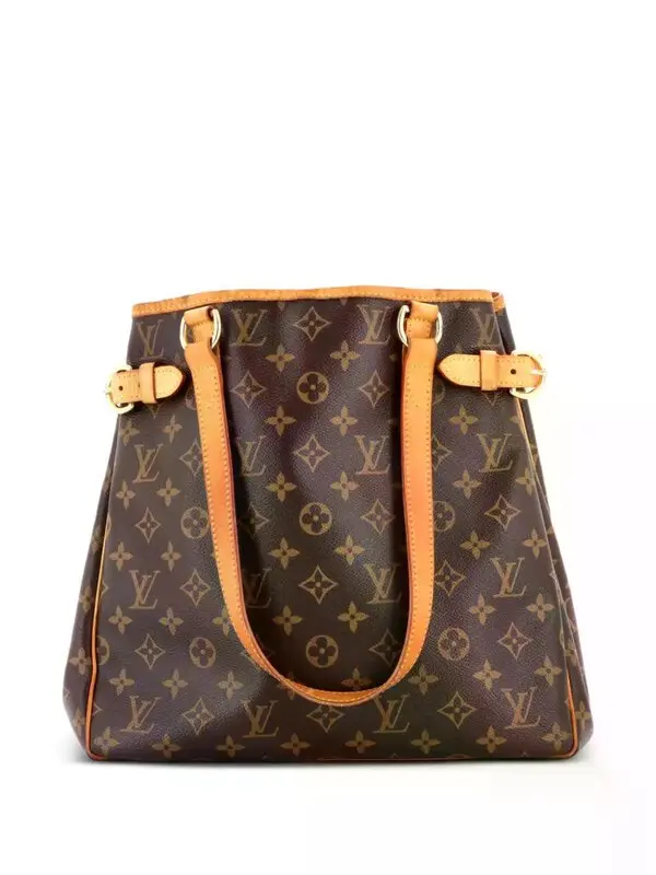 LOUIS VUITTON Monogram Canvas Vertical Batignolles Tote Bag - Brown