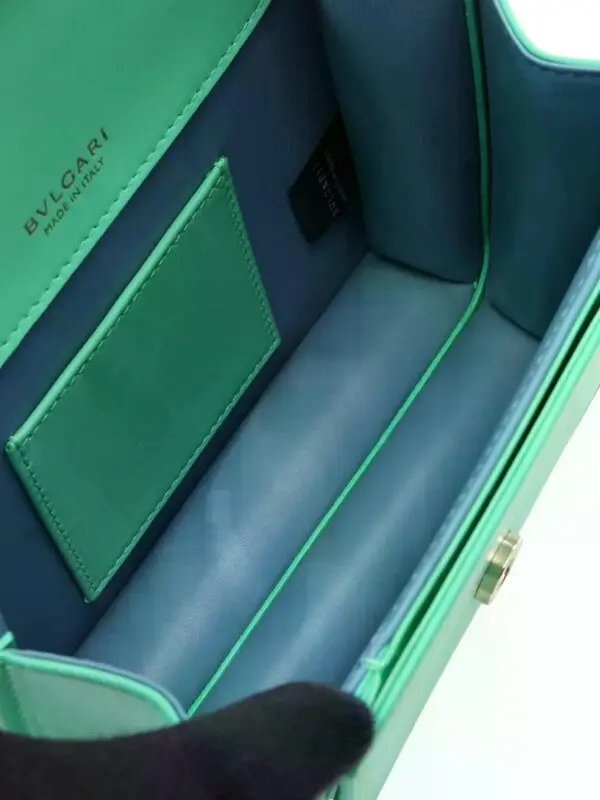 BVLGARI Serpenti Forever Maxi Chain Top Handle Bag Satchel - Green